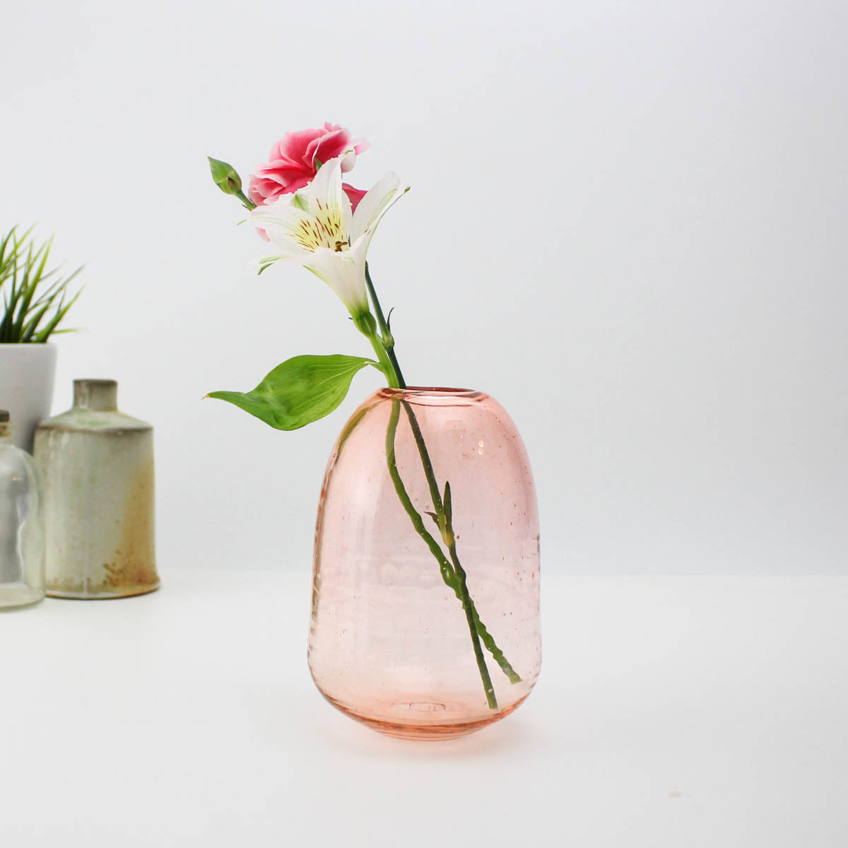 Infinite Glassworks | Small Colored Glass Vase | BNorth Domicile